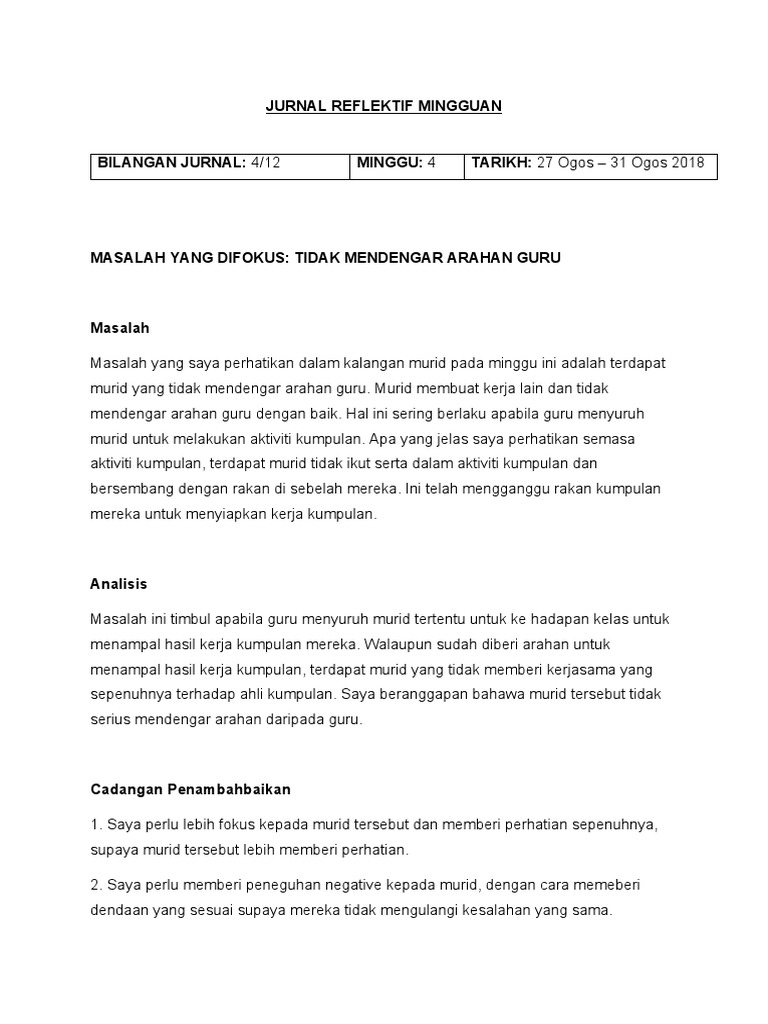 Jurnal Reflektif M4 | PDF