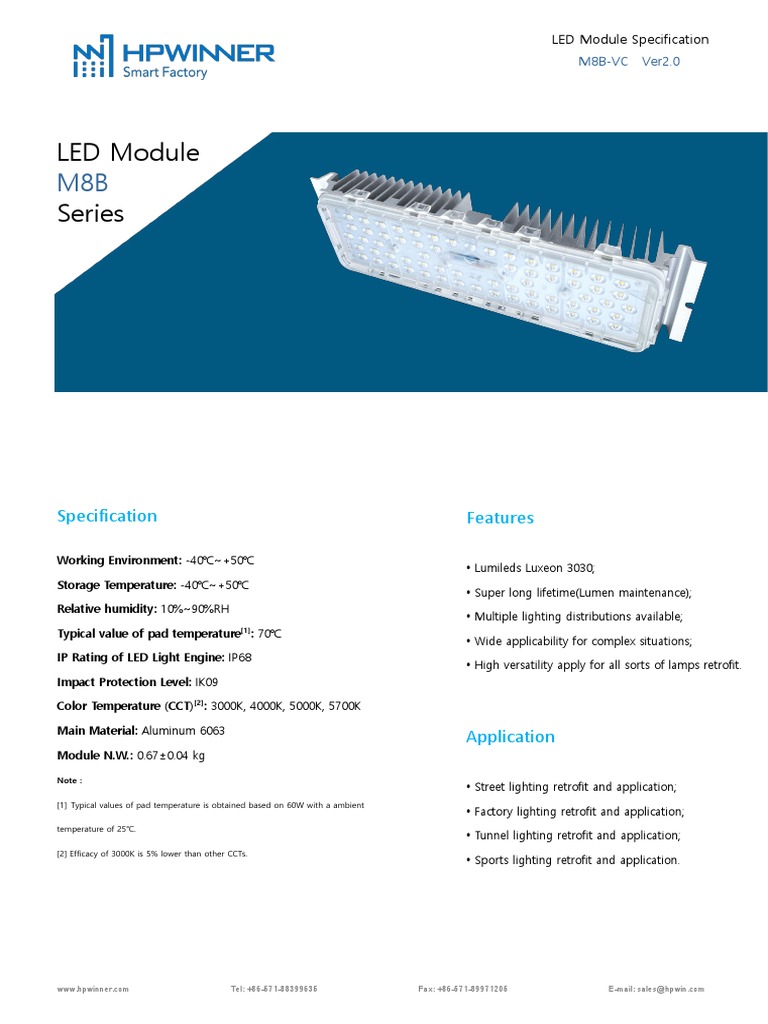 Fl2c-Led Module-M8b | PDF | Lighting | Light