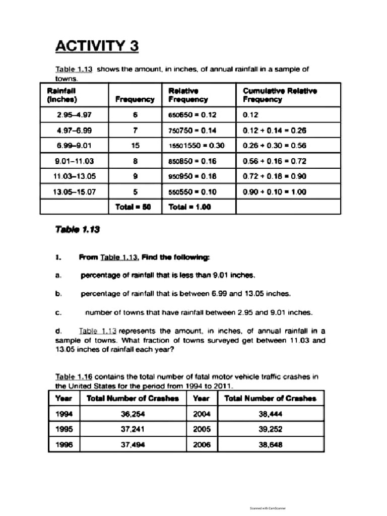 STATS Activity | PDF