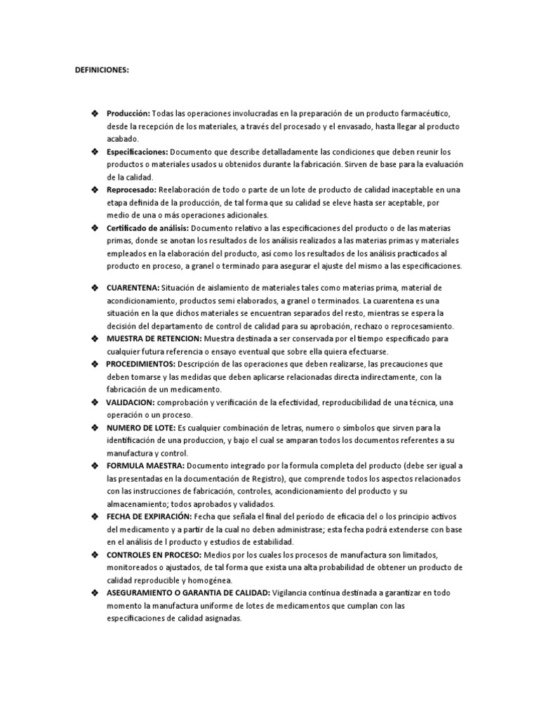 Definiciones Informe 32 Oms | PDF | Medicamentos con receta | Farmacéutico