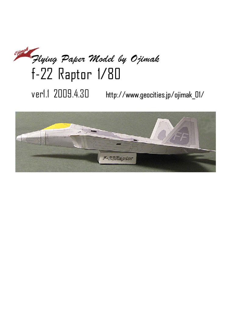 F-22 Raptor Papercraft | PDF