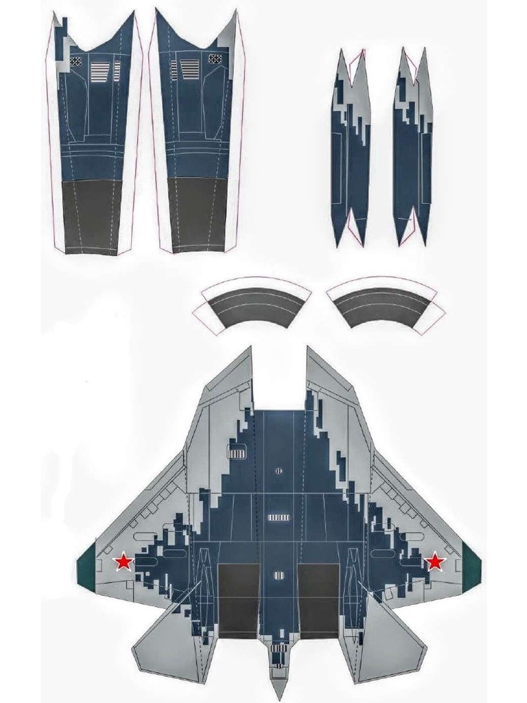 Sukhoi Su 57 Papercraft | PDF