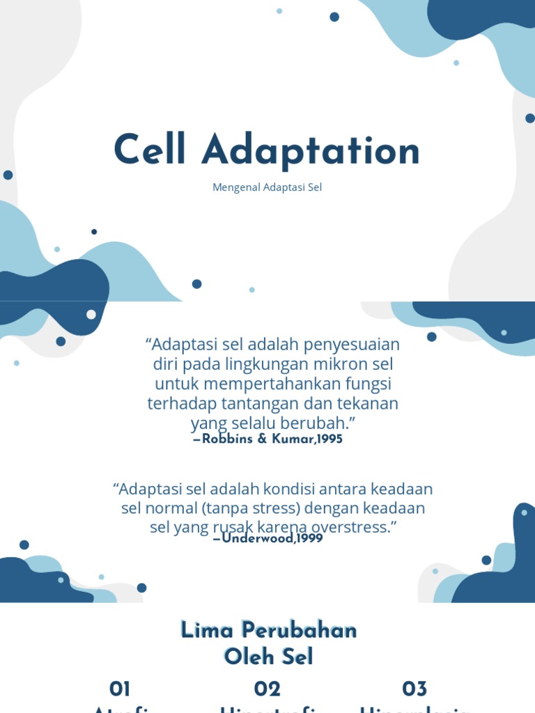 Cell Adaptations-1 | PDF