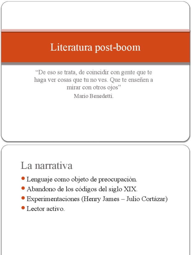 Literatura Post-Boom | PDF