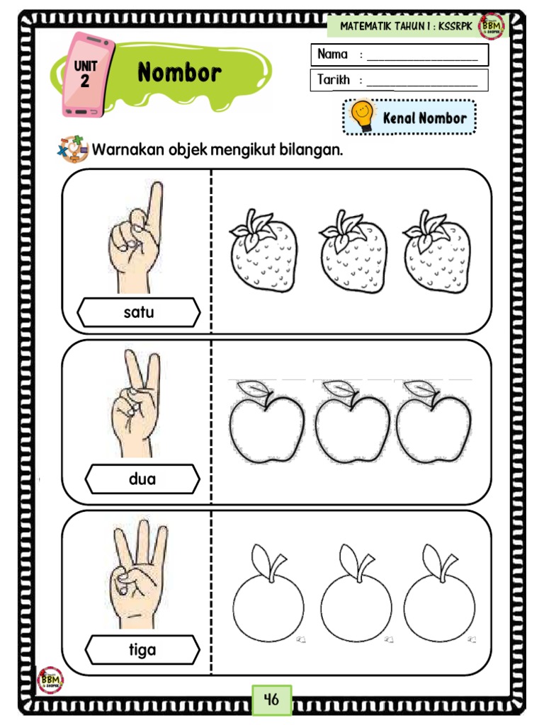 Warnakan Bilangan Objek | PDF