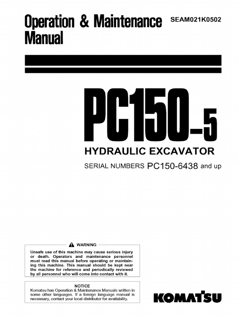 Seam021k0502 PC150 5 | PDF