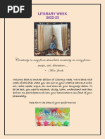 English - Literacy Week Activities and Schedule | PDF