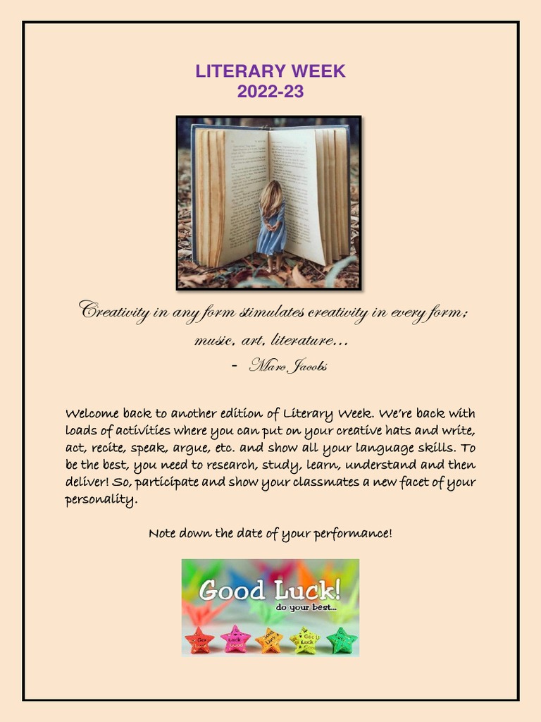Literary Week | PDF