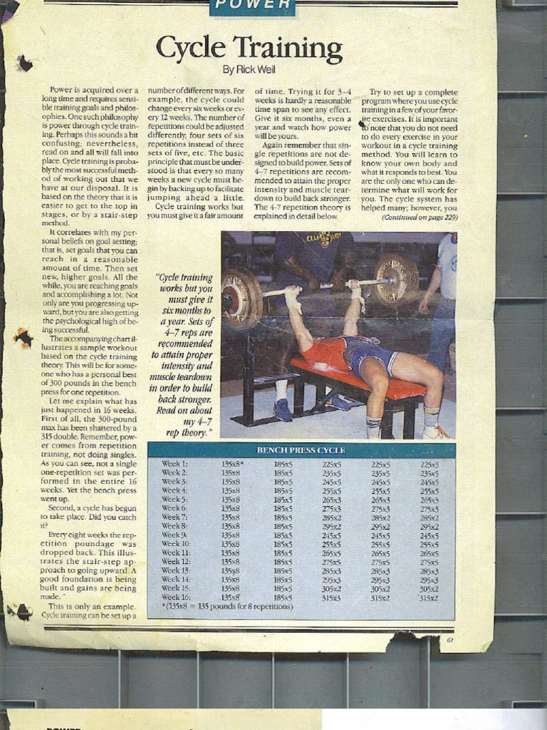 Rick Weil - Cycle Training | PDF