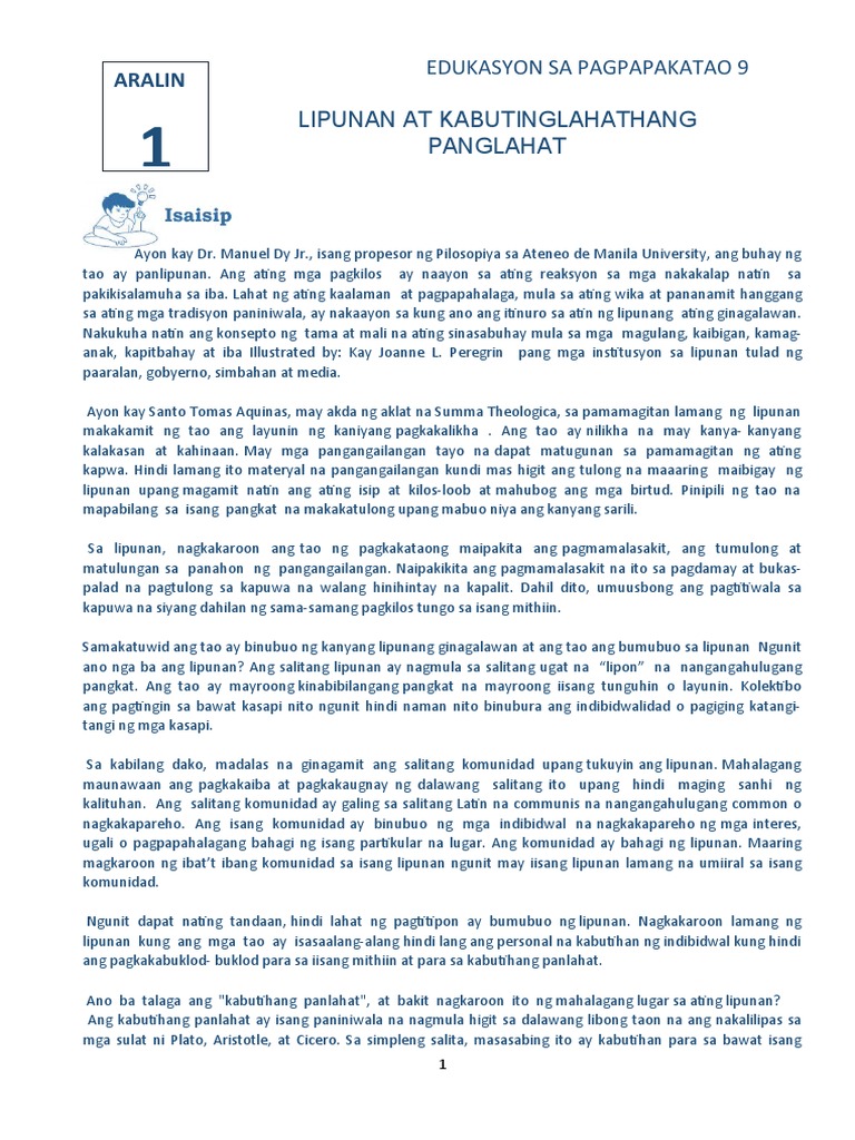 Esp 9 Q1 Modules | PDF