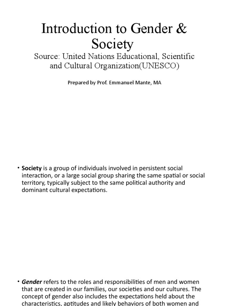 Intro. To Gender Society PDF | PDF | Transsexual | Transgender