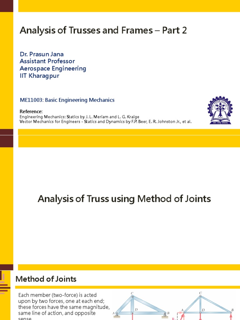 Trusses - and - Frames - L2 | PDF | Truss | Force