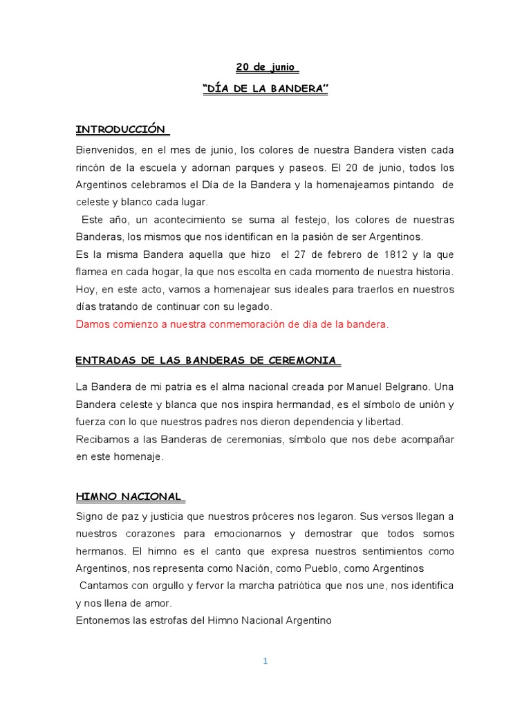 20 de Junio Dìa de La Bandera | PDF