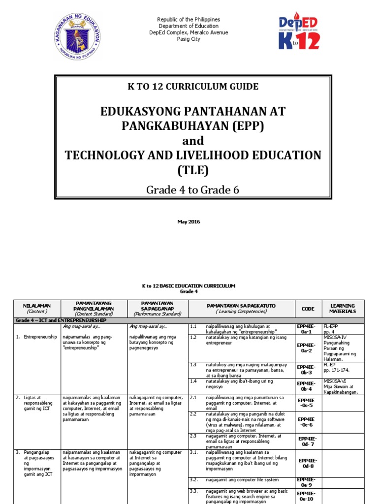 Grade 4 EPP TLE | PDF