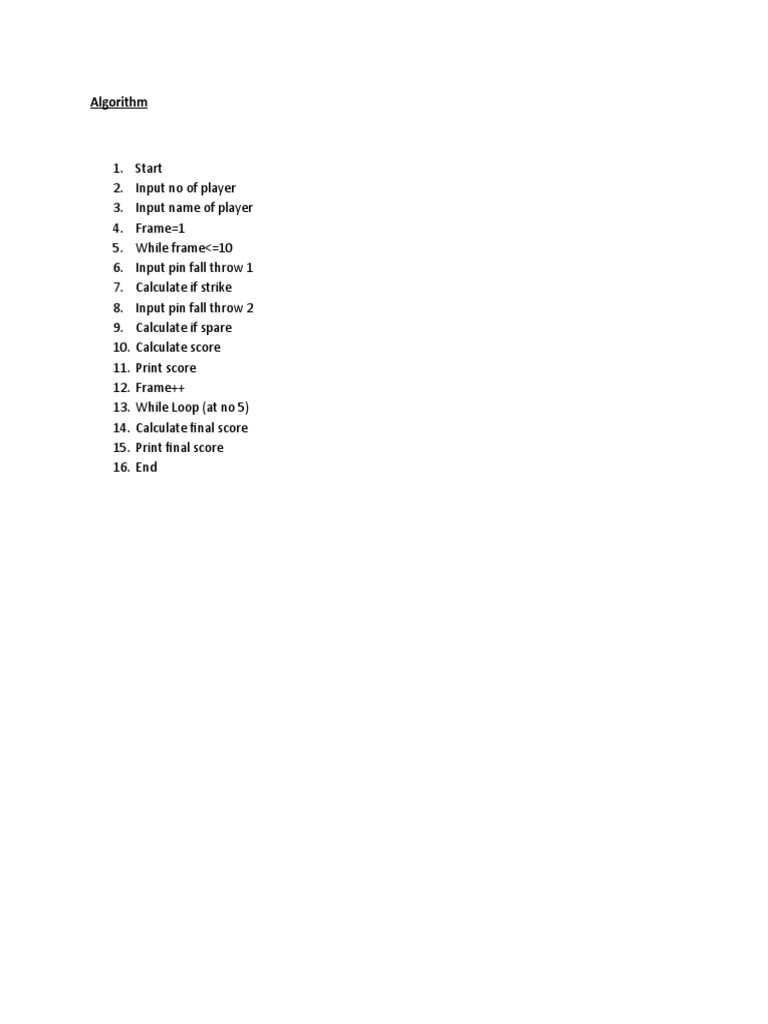 Algorithm.docx | PDF