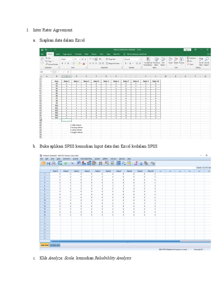 Inter Rater Agreement Tugas Ns. Suni | PDF