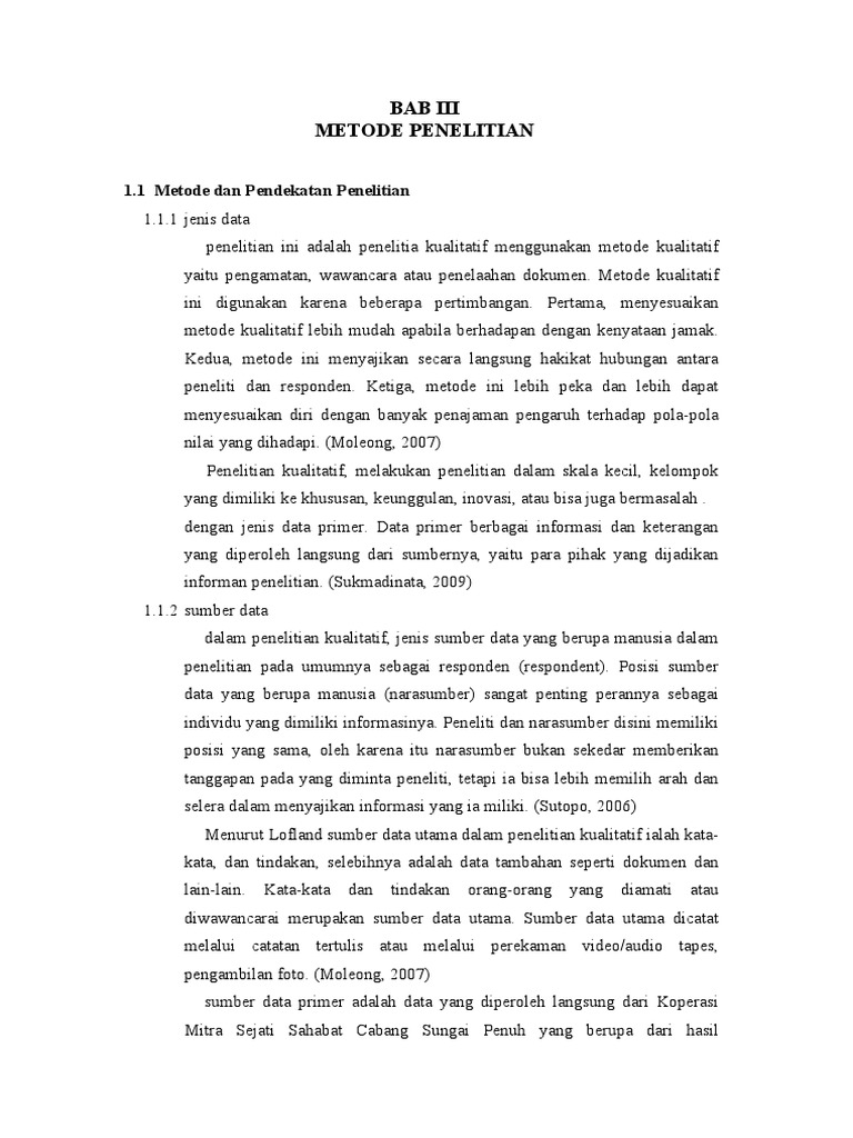 Bab Iii Metode Penelitian | PDF | Pengembangan Diri | Sains & Matematika