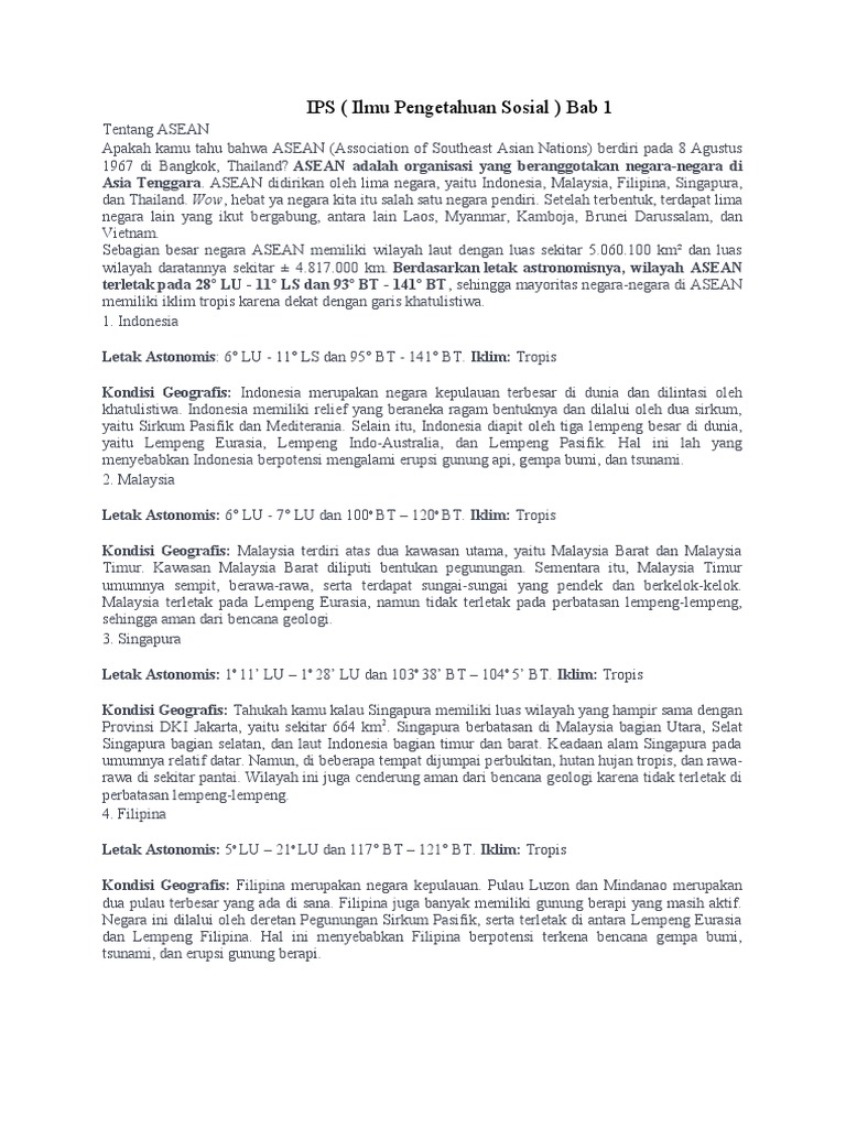 IPS BAB 1 Print | PDF