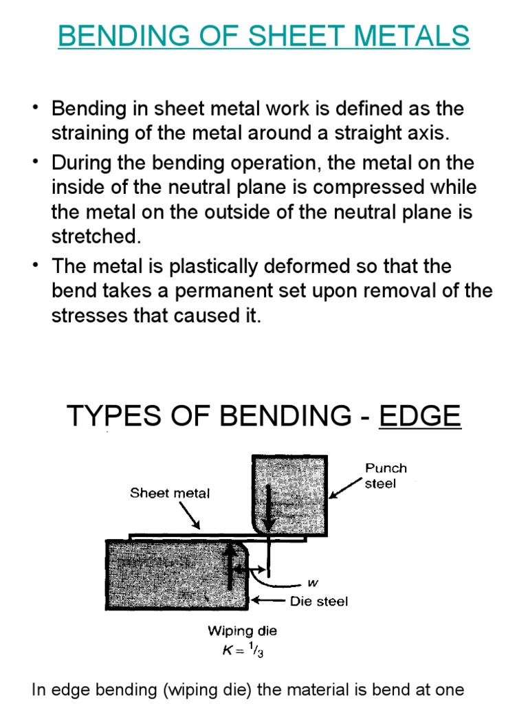 Manufacturing Process 2 (Bending of Sheet Metals) | PDF | Strength Of ...