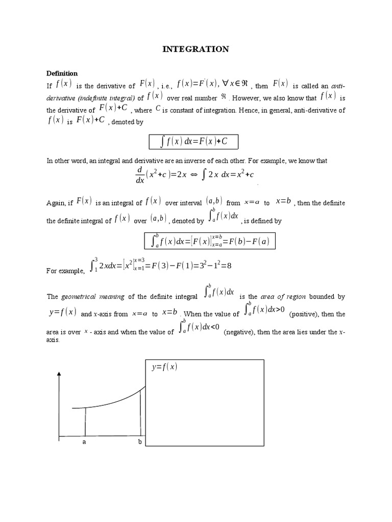 Lecture 7 Integration | PDF | Physical Quantities | Mathematical Physics