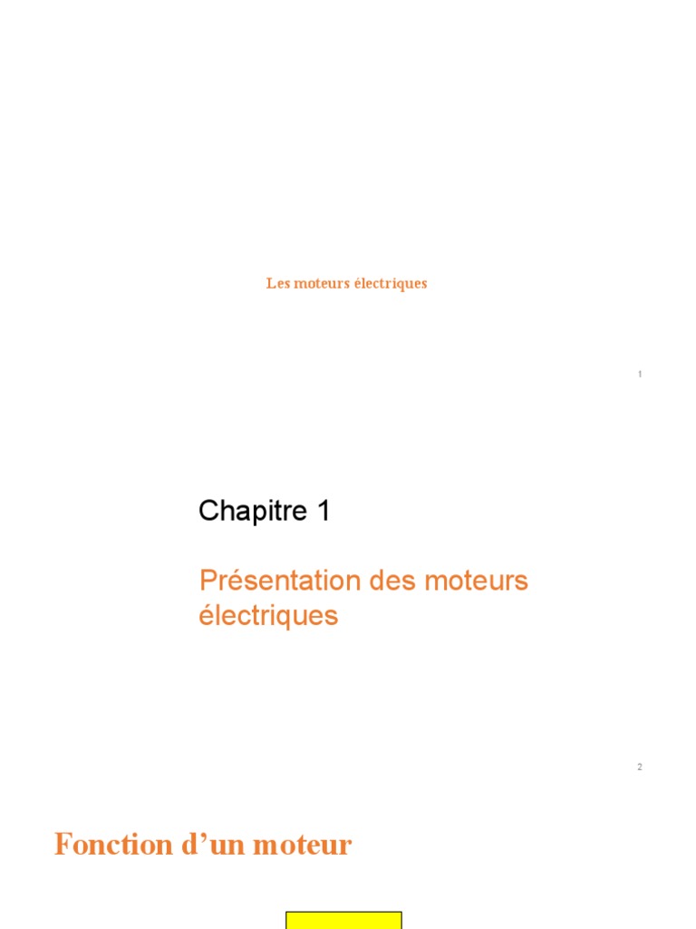 Cours Moteurs Électriques | PDF | Équipements électriques | Magnétisme