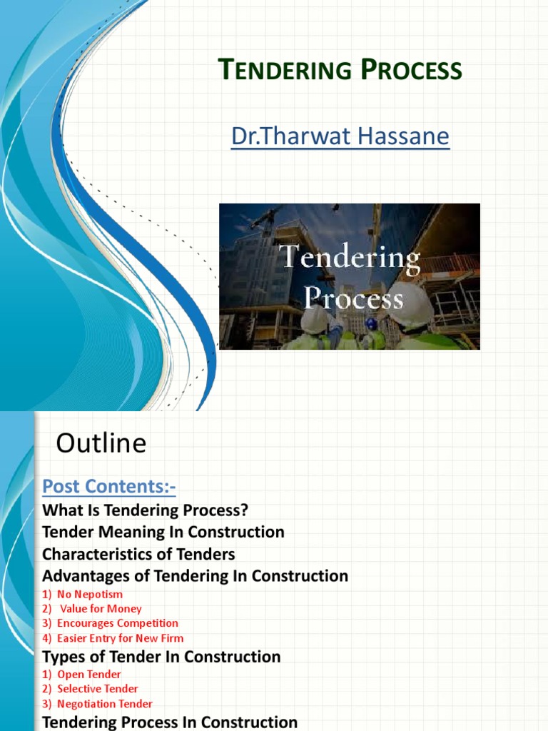9-Dr - Tendering Process | PDF | Employment | Business