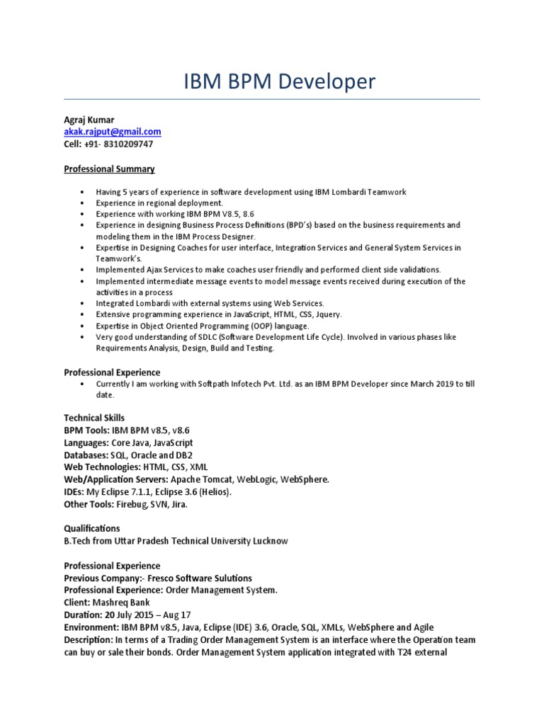 Agraj IBM BPM | PDF | Eclipse (Software) | Business Process Management