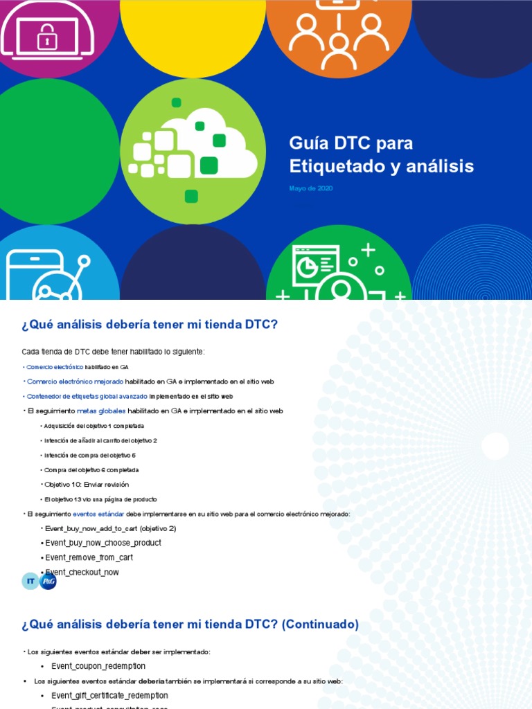 Dtc Guide To Analytics Pptx En Es Pdf Comercio Electrónico Cupón