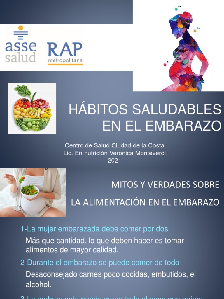 Hábitos saludables en el embarazo - Nutrición RAP ASSE 2021.pdf | PDF