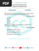 IR Spectroscopy Practice Problems | PDF | Technology & Engineering