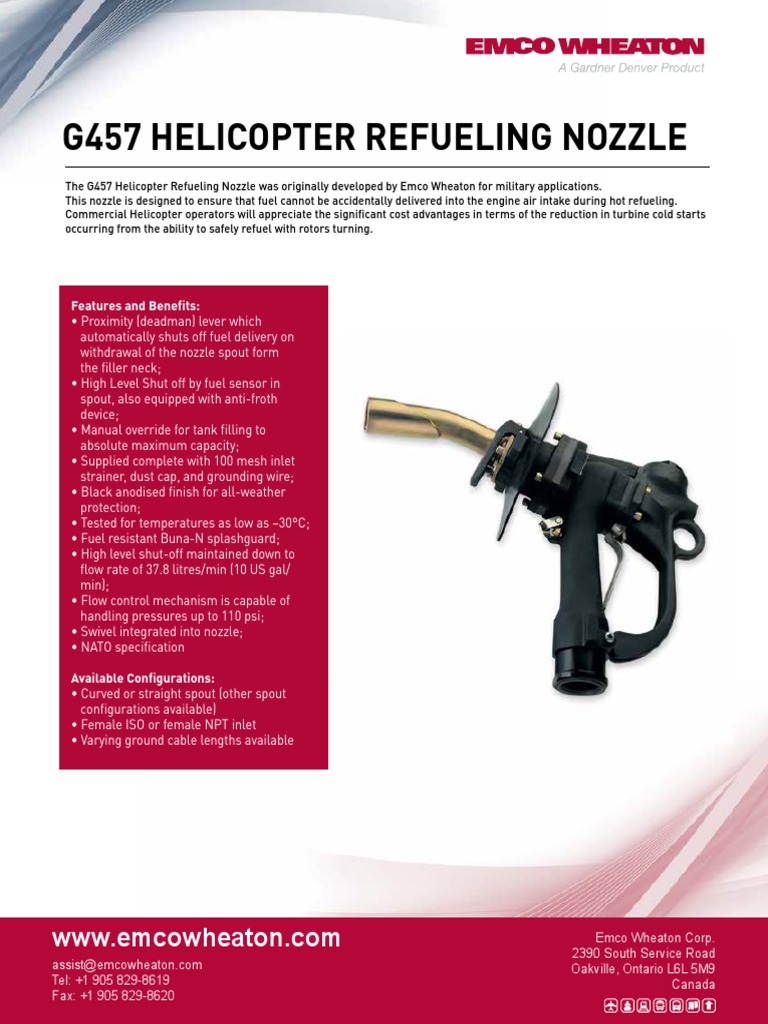 G457 Helicopter Refueling Nozzle Guide | PDF | Helicopter | Mechanical ...