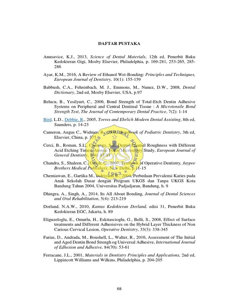 A Review of References Regarding Dental Materials, Their Properties and Applications | PDF ...
