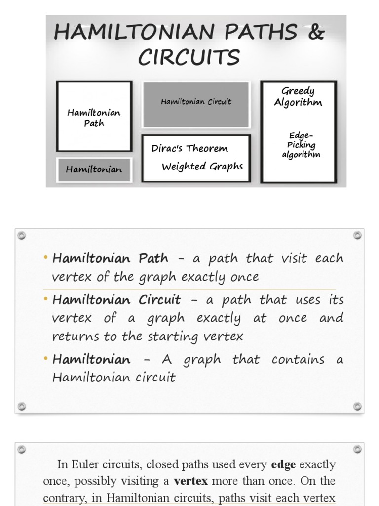 Hamiltonian Pathscircuits | PDF | Mathematical Relations | Discrete ...