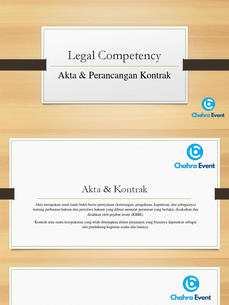 Materi 8 Legal Competency Akta & Review Kontrak | PDF | Politik