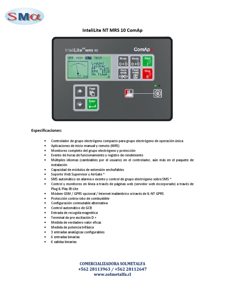 InteliLite NT MRS 10 ComAp | PDF