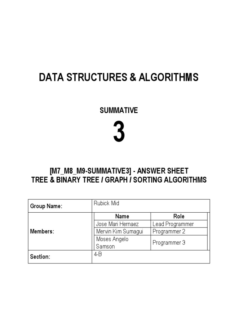RubickMidTSA3 1 | PDF | Vertex (Graph Theory) | Computer Programming