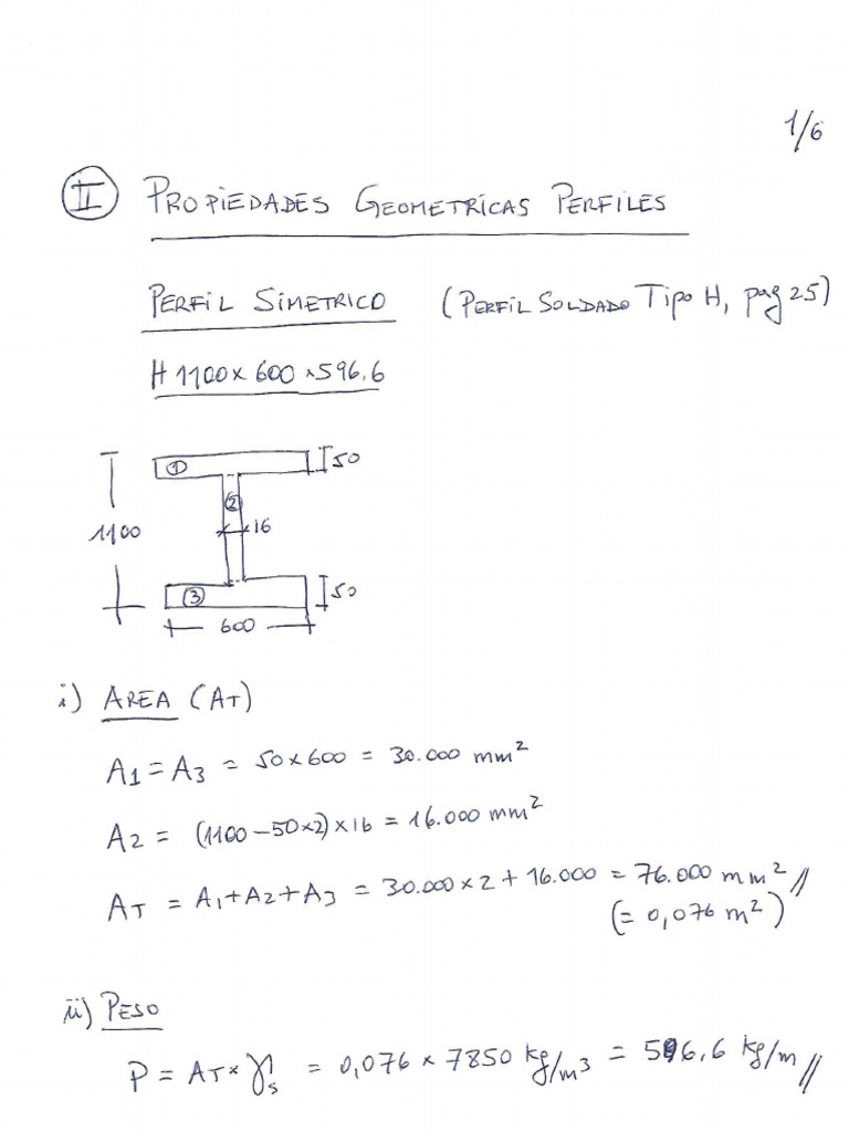 02 Propiedades Geometricas de Perfiles 1 PDF | PDF