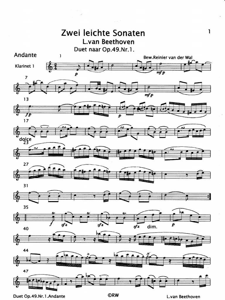 3 Duos Beethoven (Parties Séparées) | PDF