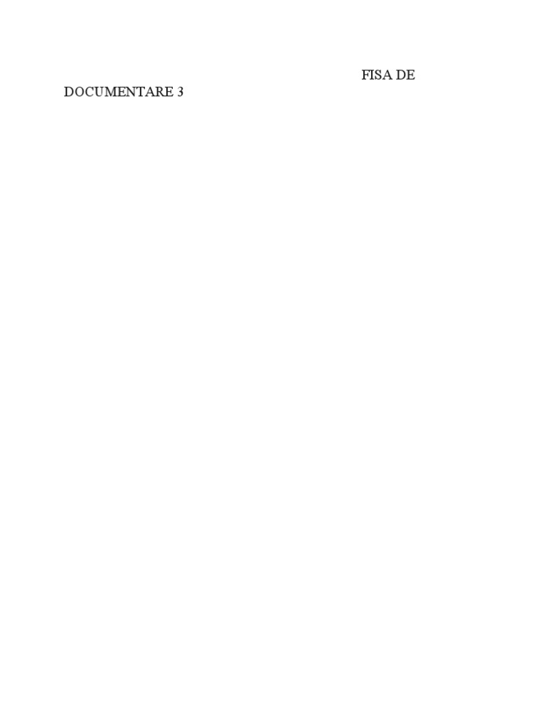 Fisa de Documentare 2 9a2 | PDF
