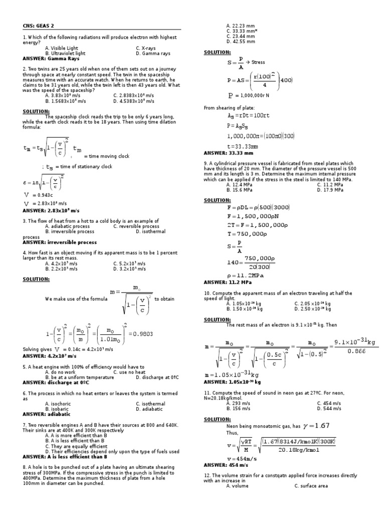 GEAS | PDF | Chemical Bond | Photoelectric Effect
