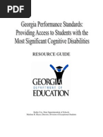 Georgia Early Learning Standards Overview | PDF | Lesson Plan | Preschool