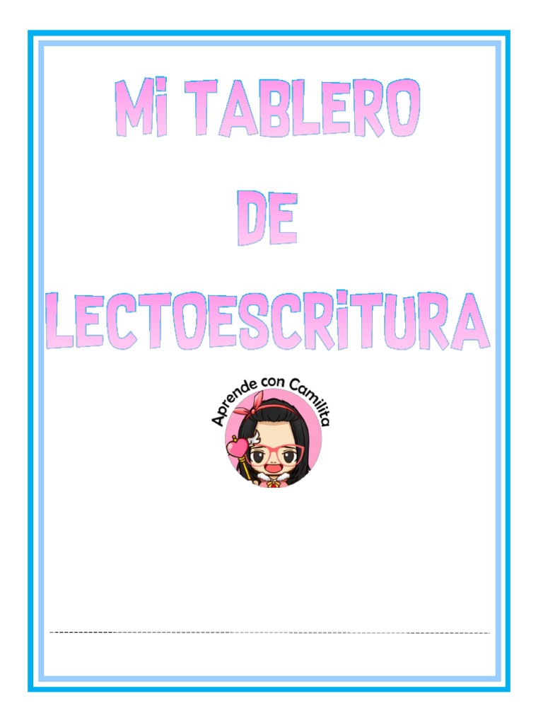 Mi Tablero de Lecto Escritura | PDF