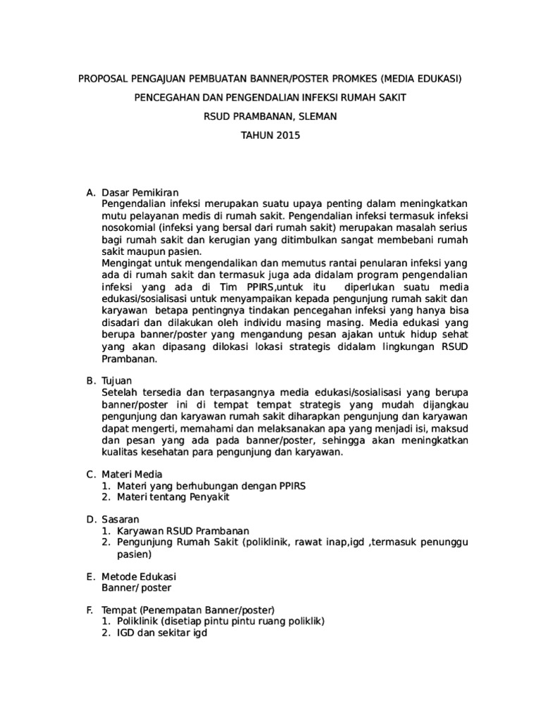 Proposal Pengajuan Pembuatan Banner | PDF
