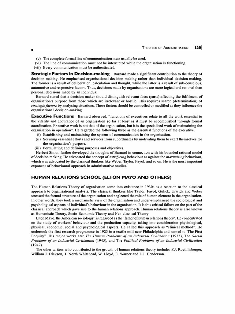 Human Relations Theory | PDF