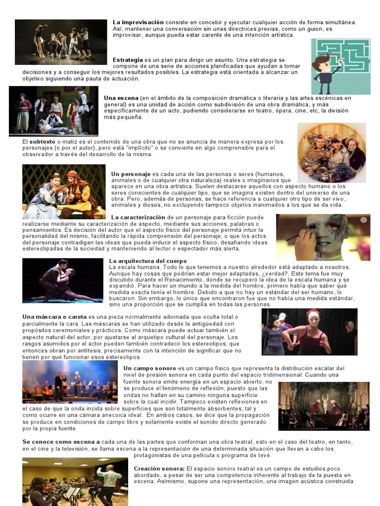 Elementos Teatrales y Sonoros | PDF | Sonido | Teatro
