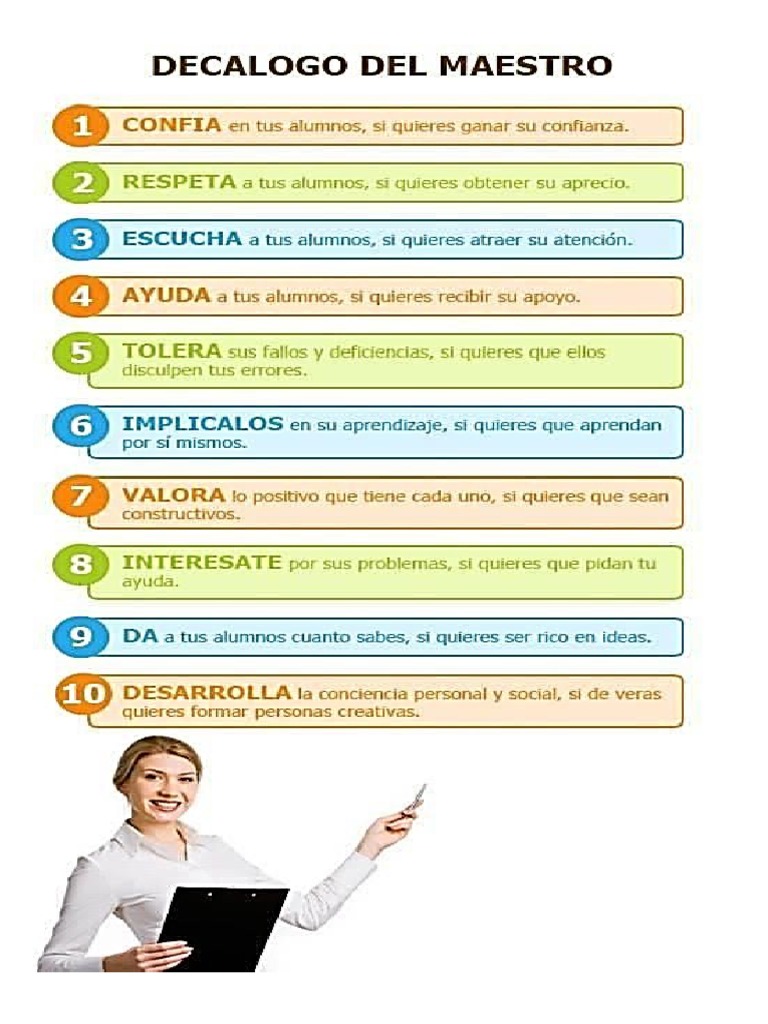 Decálogo de un maestro | PDF