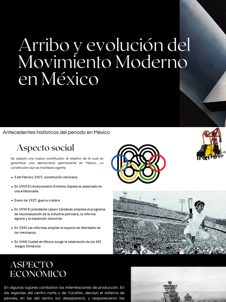 Arribo y Evolución Del Movimiento Moderno en México | PDF | México ...