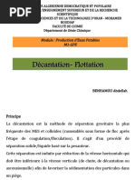 Types et principes de décantation | PDF | Traînée | Vitesse