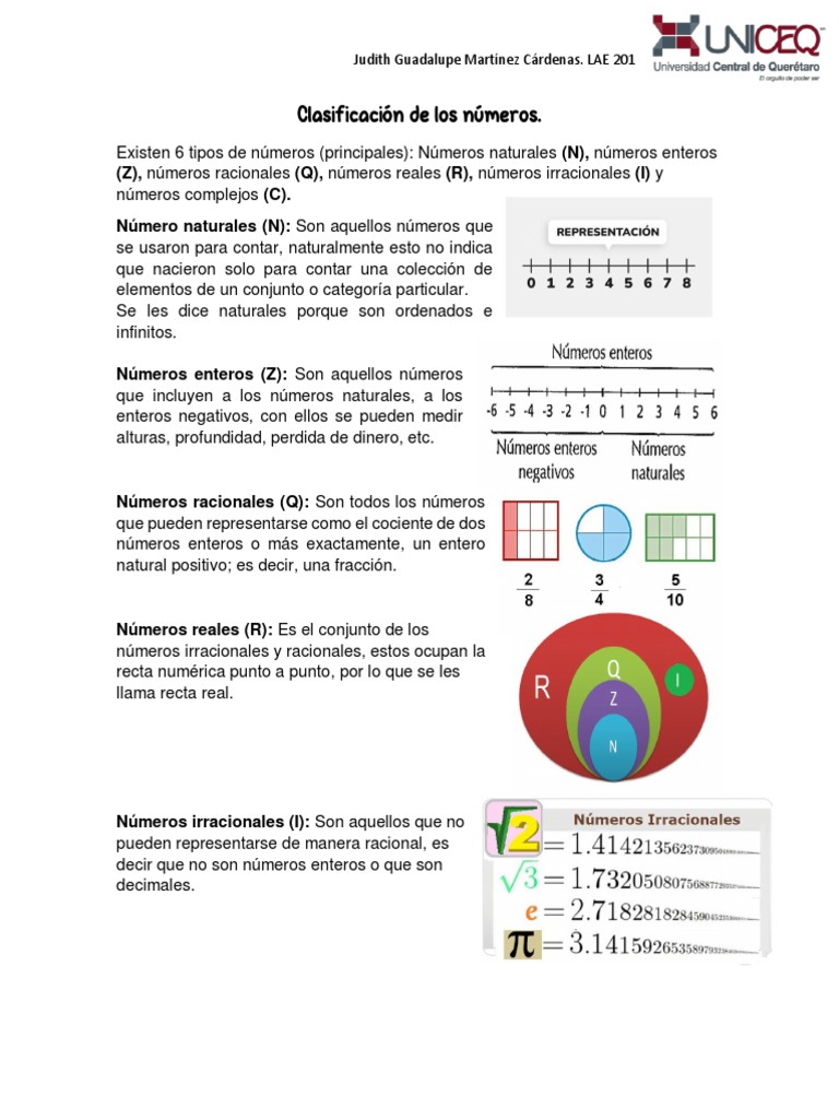 Clasificación de Los Números PDF | PDF