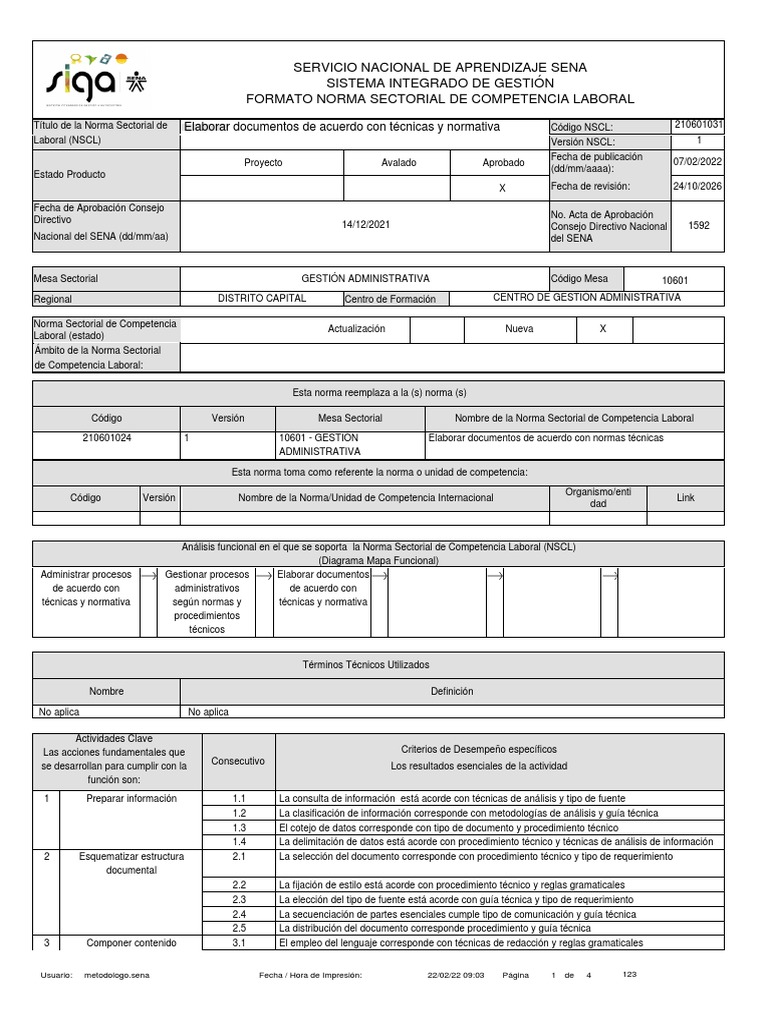 Elaborar Documentos de Acuerdo Con Técnicas y Normativa | PDF | Factores humanos y ergonomía ...